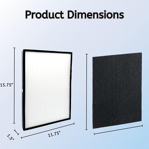 Nispira HEPA Filter for Air Purifer Rabbit Air Classic BioGS SPA-421A,