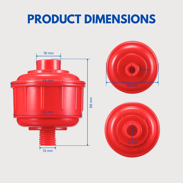 Nispira Disposable Mini Air & Water Spray Gun Filters High-Flow Whirlw