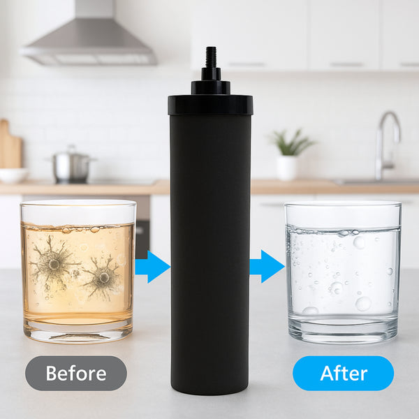Nispira BB9-2 Water Filter Black Element Cartridge for Countertop Grav