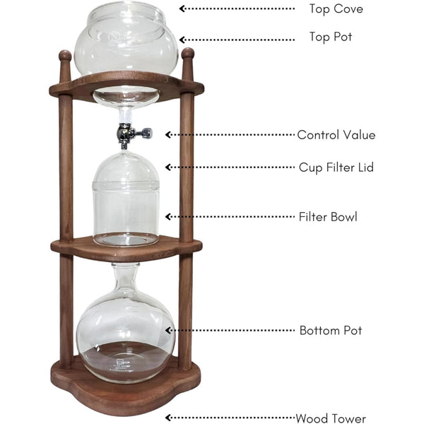 Nispira Cold Brew coffee Maker Ice Coffee Drip Machine with Advanced S