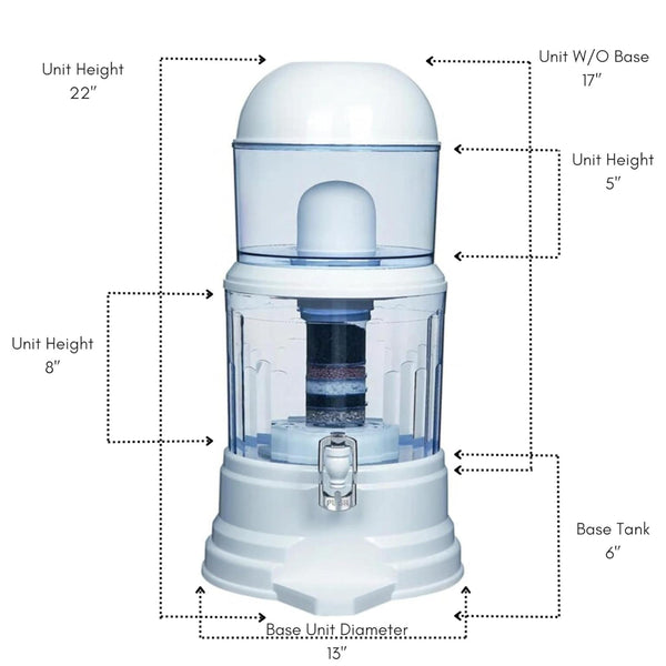 Nispira Super Mineral Water Purifier Tower System Filter | 12L 3-Gallo
