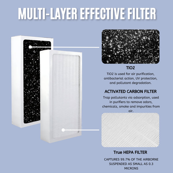 Nispira TiO2 Replacement Filter Compatible with Aerus Electrolux Guard